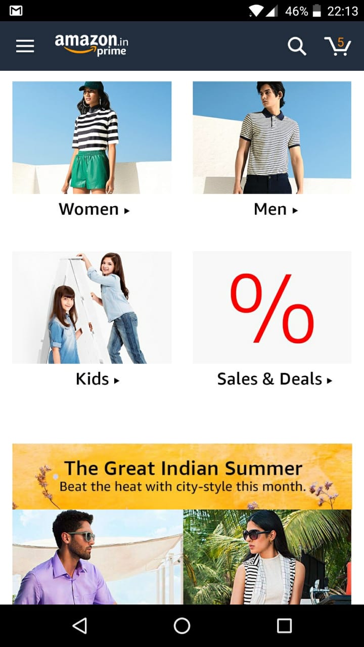 The Consumer journey on an ecommerce app (Home->CLP->PLP->PDP->Cart ...